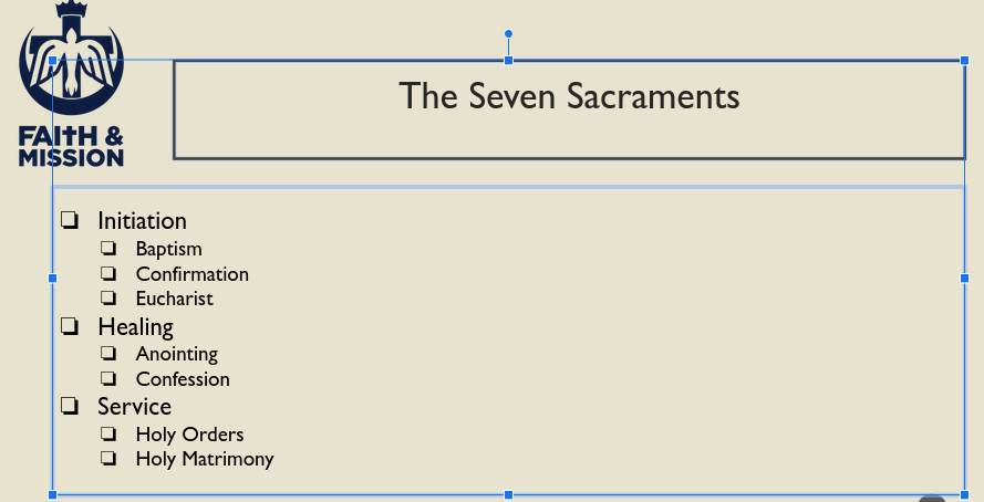 The Seven Sacraments – Bound in Love